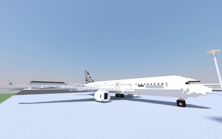 Airbus A350-900 (Prototype MSN 1-5) Minecraft Map