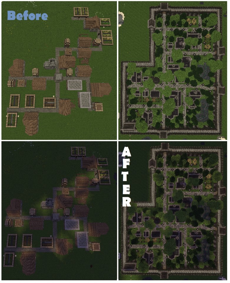 Villager Town Makeover Minecraft Map