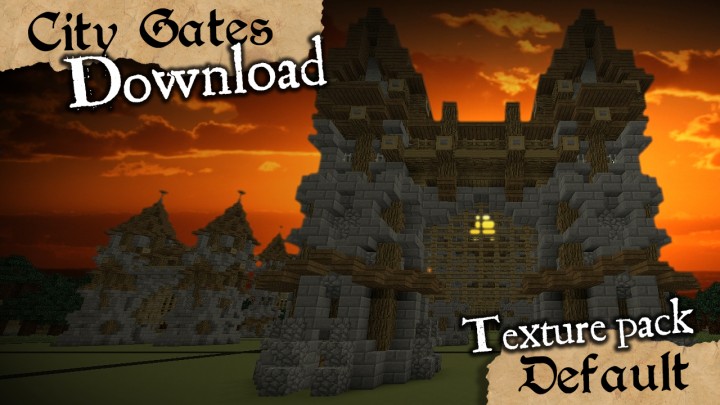 Minecraft Download: Medieval City Gates Minecraft Map