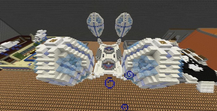 [Elemental Pixelmon] Flying Town Battle Arena Minecraft Map