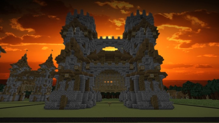 Minecraft Download: Medieval City Gates Minecraft Map