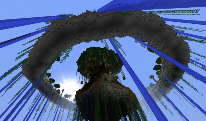 Floating Island with Giant Tree Minecraft Map