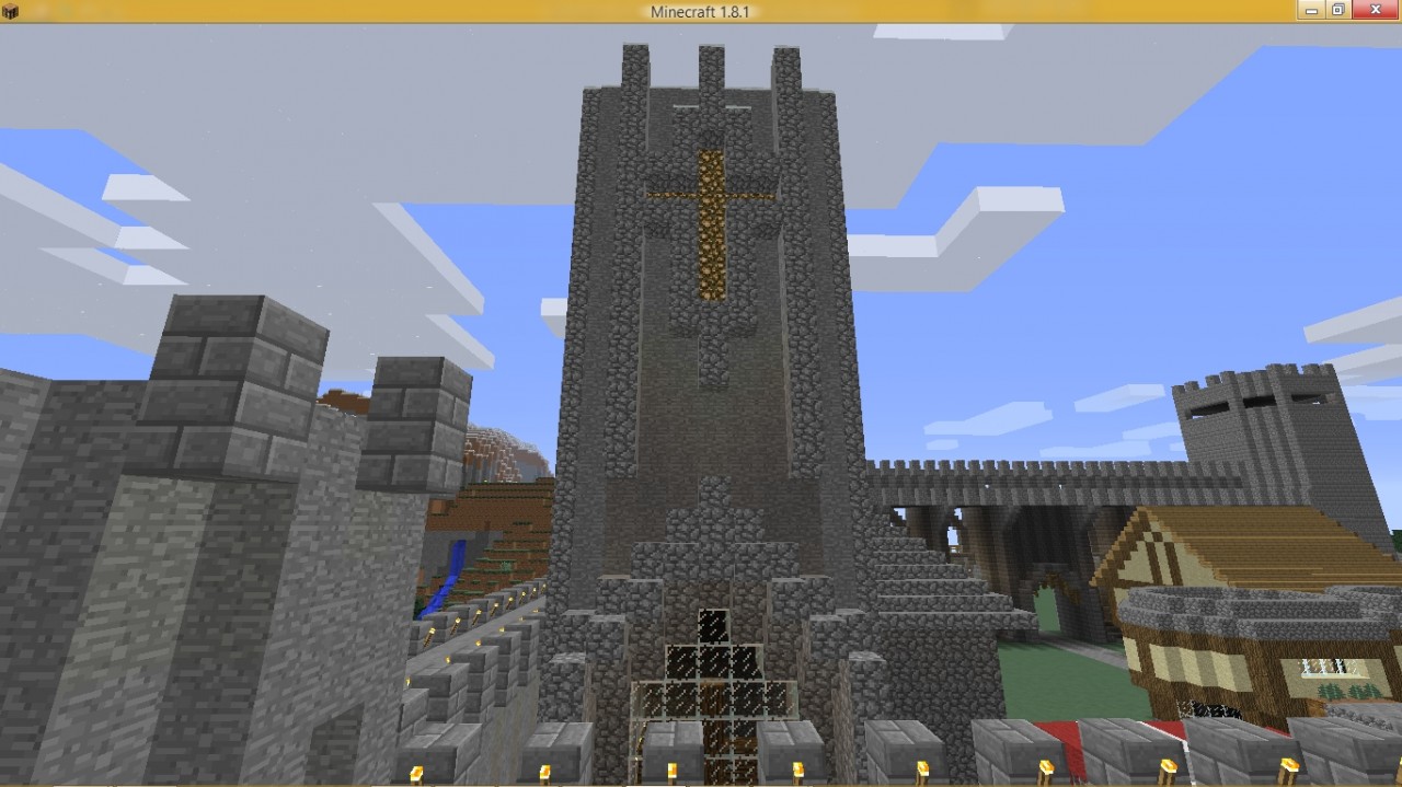 Medieval Village With Castle and Church (MedieVille) Minecraft Map