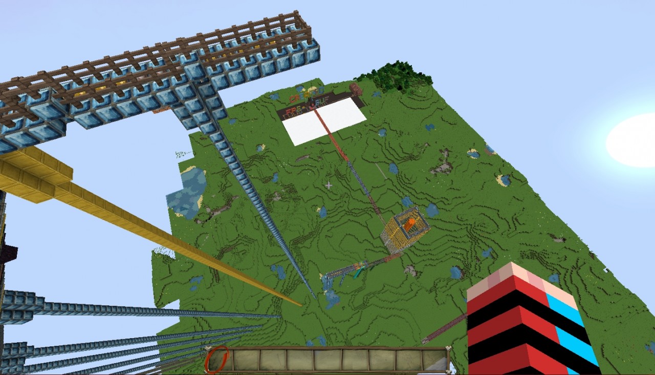 Custom Rollercoaster of Awesomness!! Minecraft Map