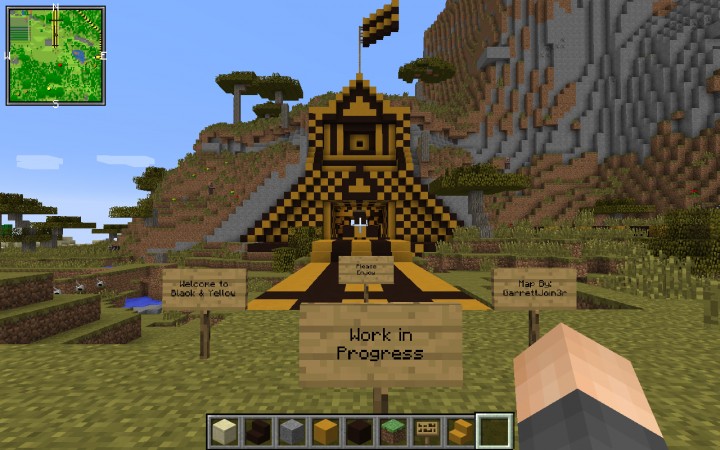 Black & Yellow Minecraft Map