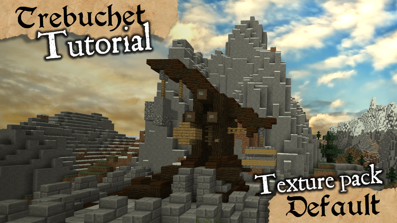 Minecraft Tutorial: Fantacy Trebuchet Minecraft Map