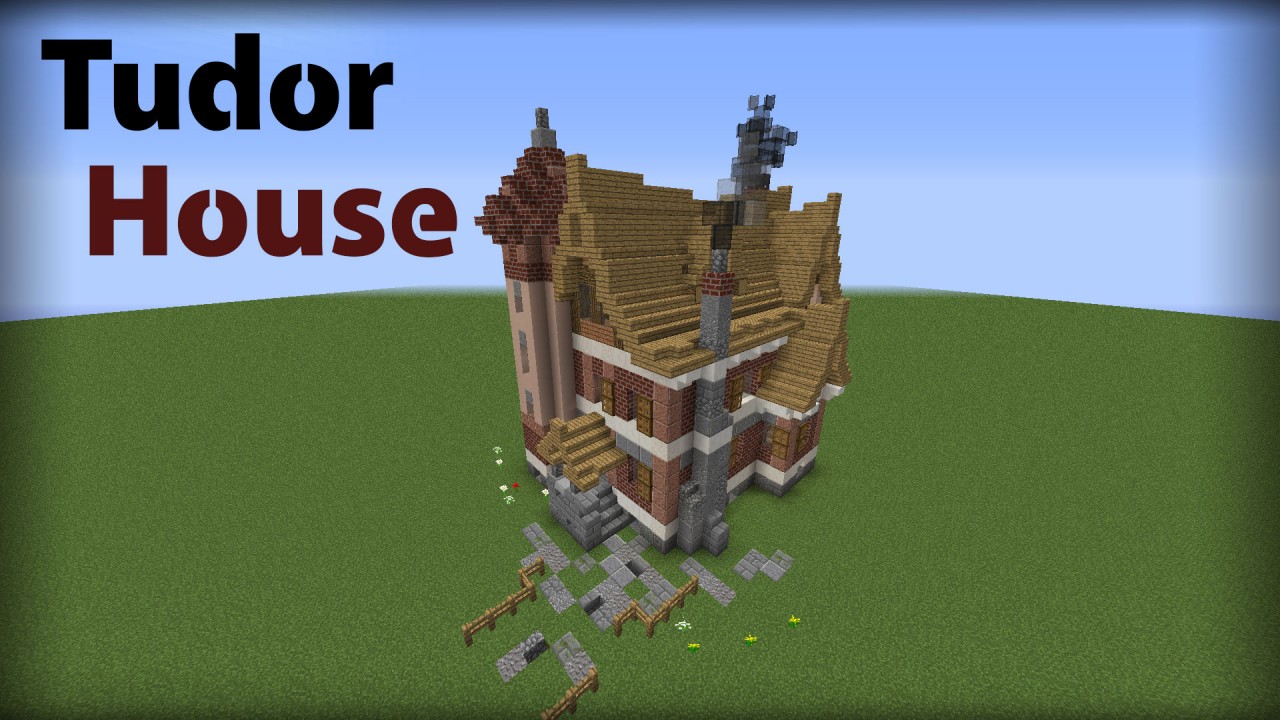 Tudor House | Trying out 1.8 blocks Minecraft Map