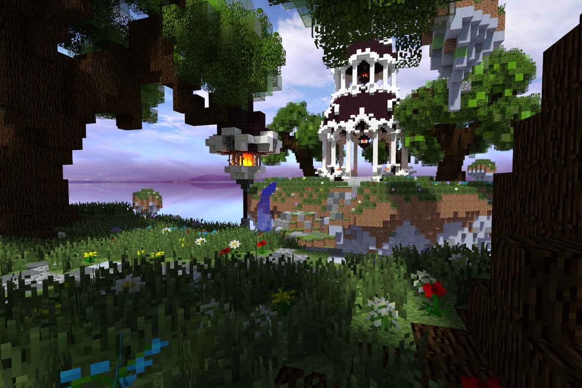 Vortex Network Skyblock Spawn Minecraft Map