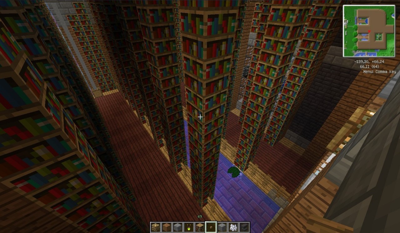 Library Central Minecraft Map