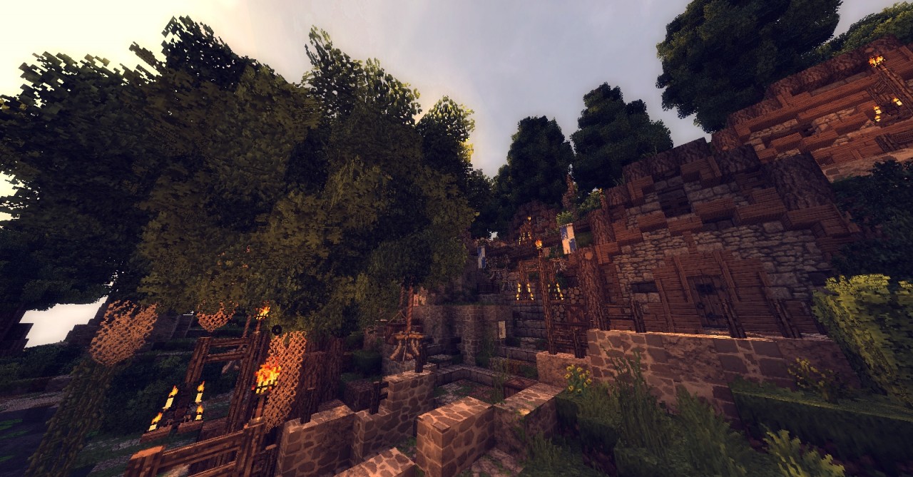 a small village dwarfs : Tinwood Minecraft Map