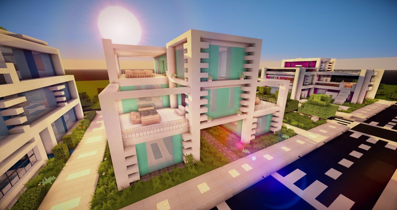 Modern Houses City Download Minecraft Map