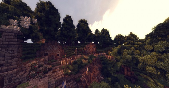 a small village dwarfs : Tinwood Minecraft Map