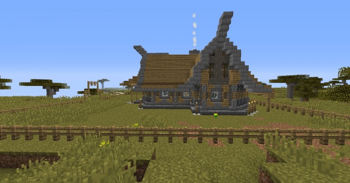 Safari Lodge (queue safari music) Minecraft Map