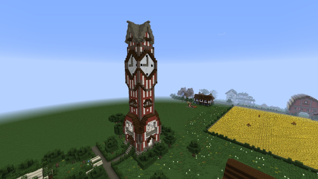 red clocktower Minecraft Map