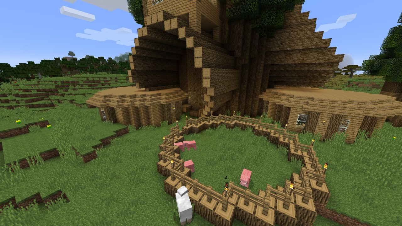 Tree House Village Minecraft Map