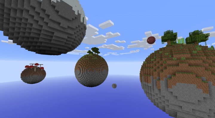 Floating planets 1.0 Minecraft Map