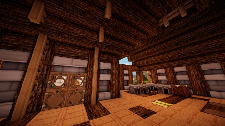Rustic Log Mansion Minecraft Map