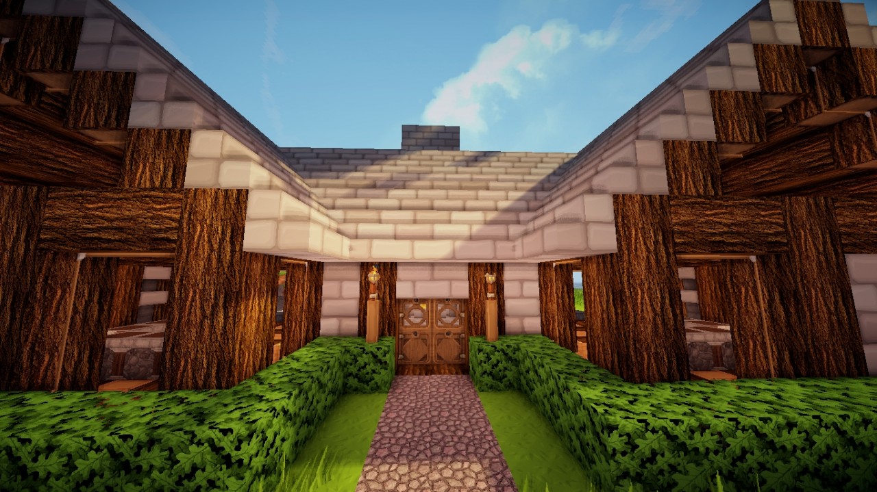 Rustic Log Mansion Minecraft Map