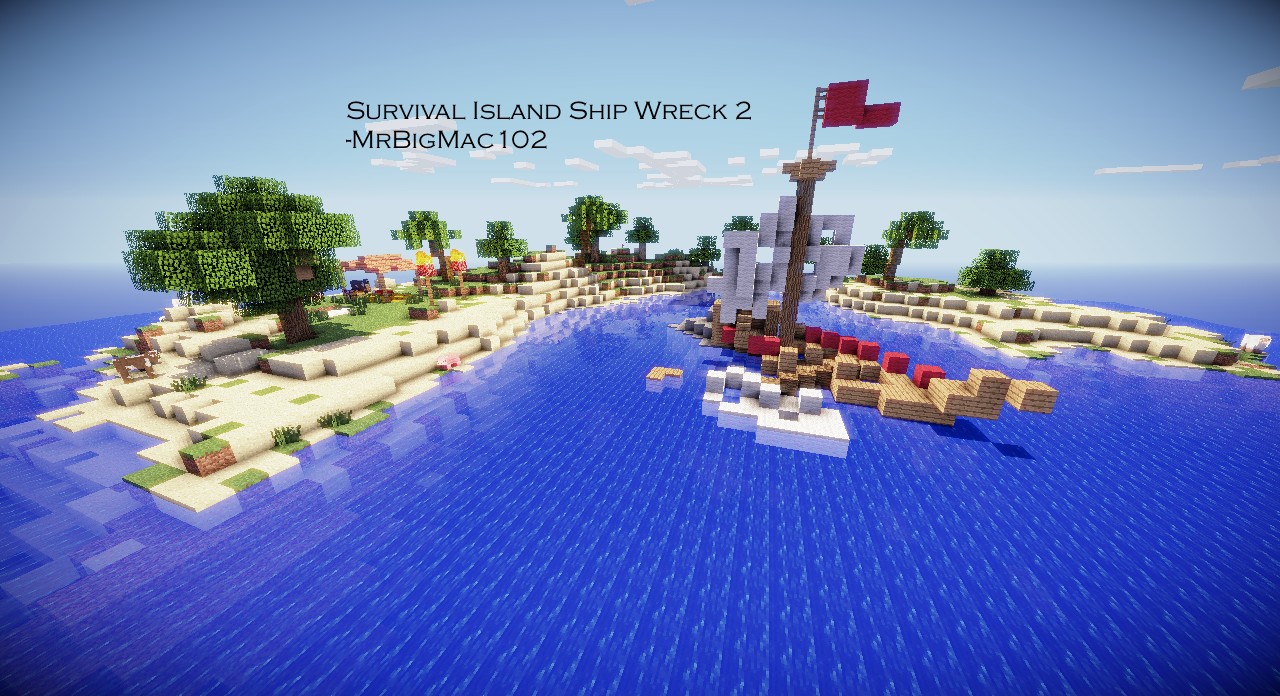 Survival Island Ship Wreck 2 Minecraft Map