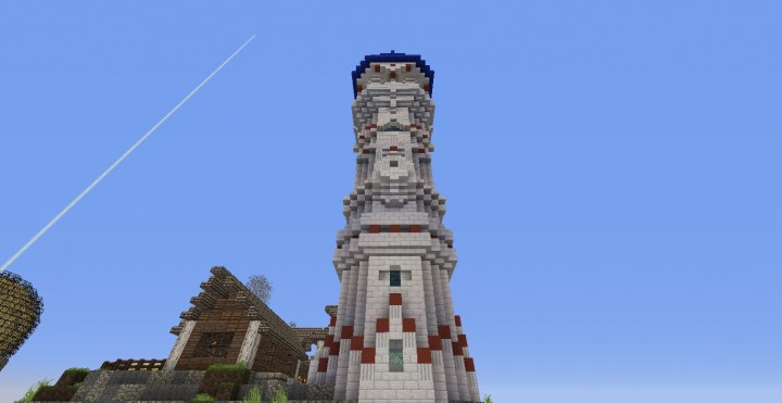 High elf Mage tower and settlement [plot build] Minecraft Project