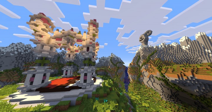 PixelMon Hub w/ Charizard&Lapras!!! Minecraft Map