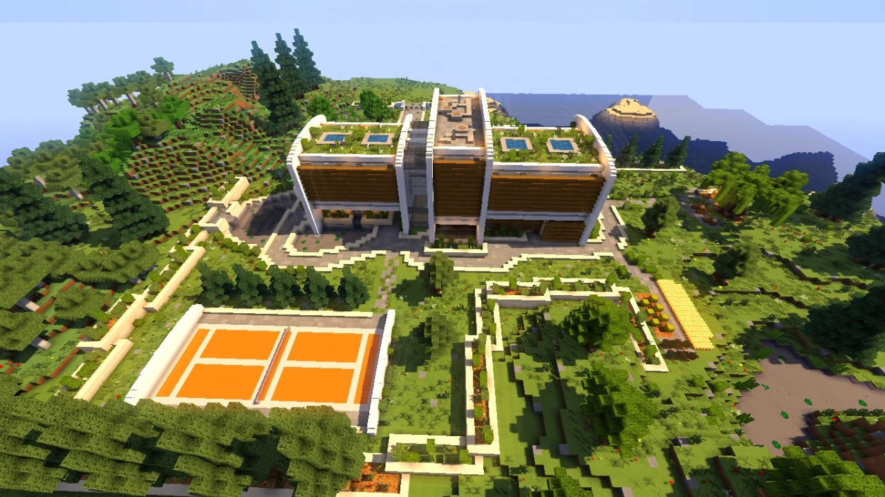 Ecological and Modern house Minecraft Map