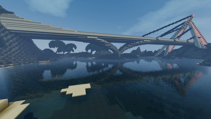 modern bridge and tunnel Minecraft Map
