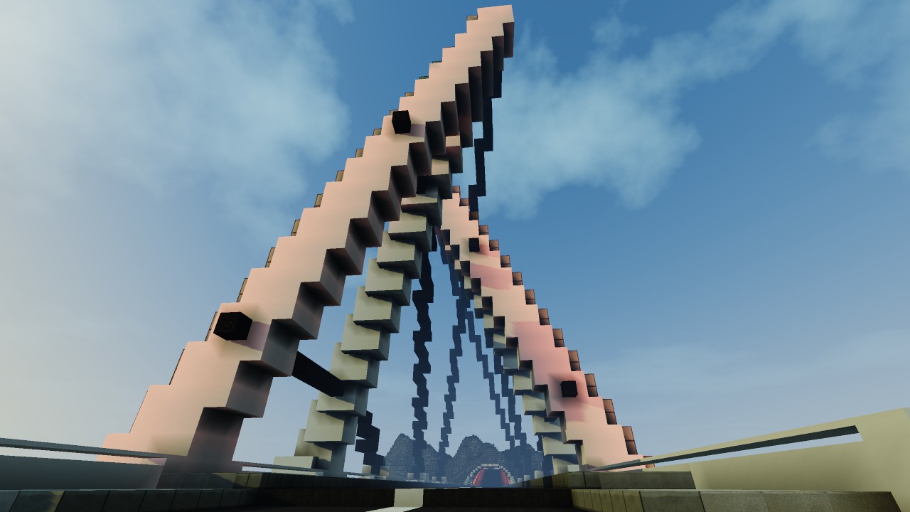 modern bridge and tunnel Minecraft Map