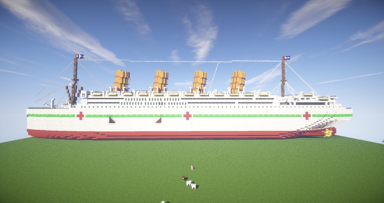 HMHS/RMS AQUITANIA Minecraft Map