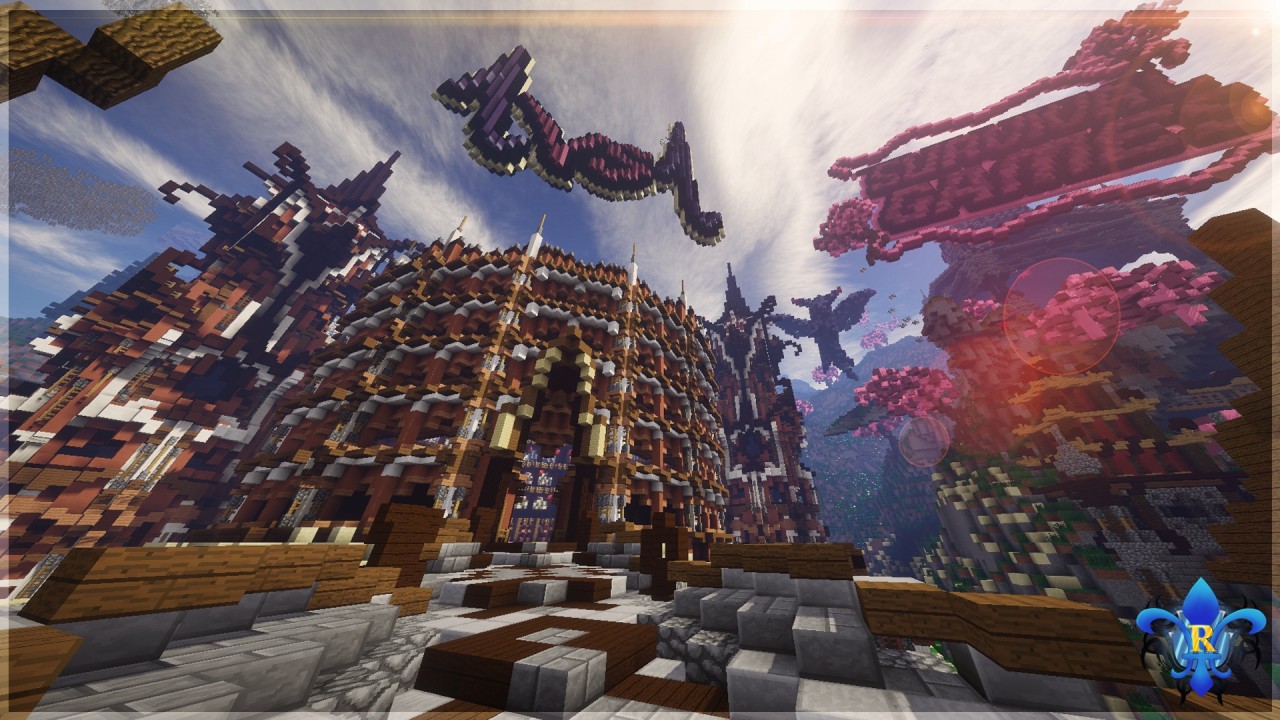 Mega Server Hub | TheRoyalPixels Minecraft Map