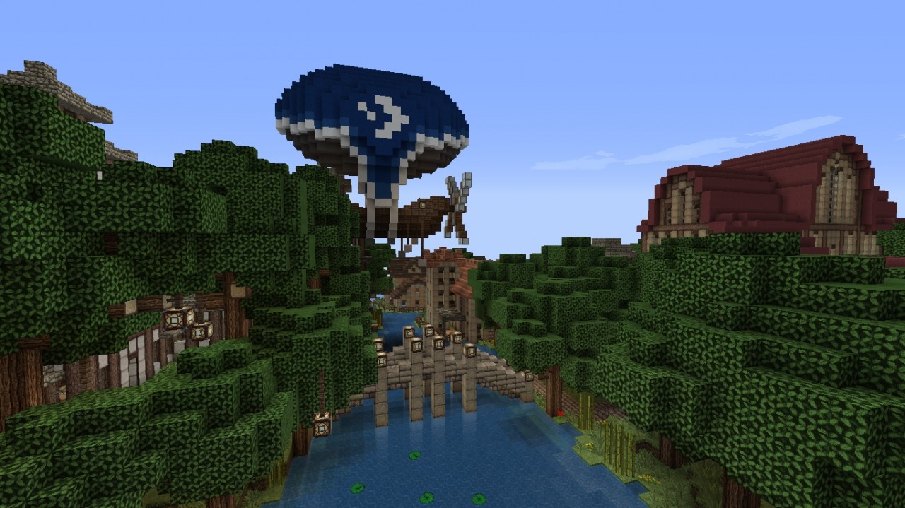 New-Rivera, Medieval steampunk-ish city Minecraft Map