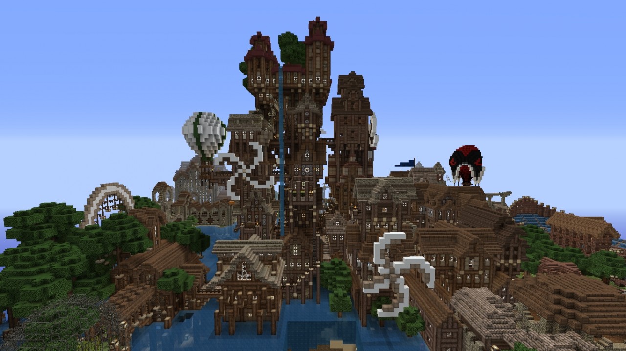 New-Rivera, Medieval steampunk-ish city Minecraft Map