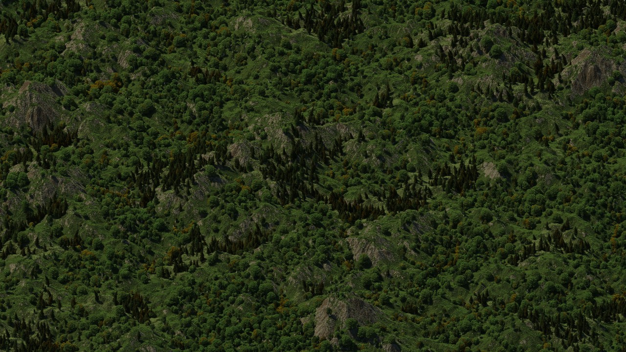 Custom Terrain - Forest Hills Minecraft Map