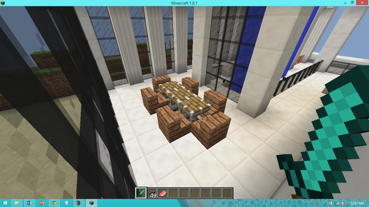 Modern hotel with elevator Minecraft Map
