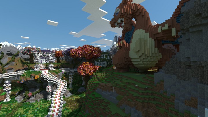 PixelMon Hub w/ Charizard&Lapras!!! Minecraft Map