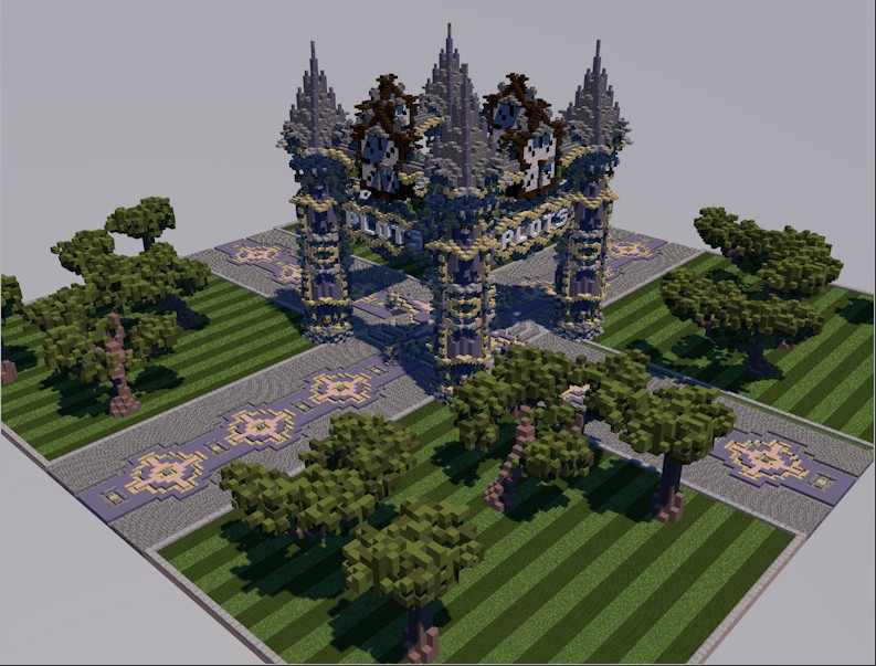 159x159 Plot spawn. Minecraft Map