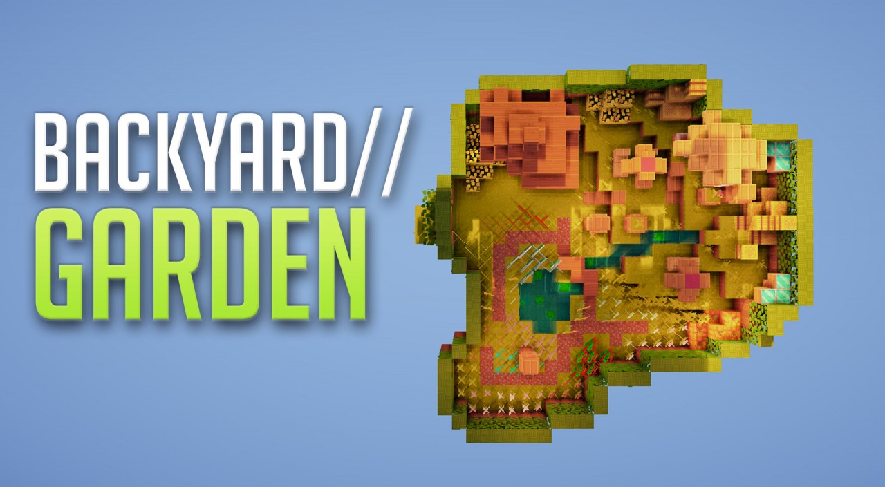 [Free to use] Backyard // Garden Minecraft Map