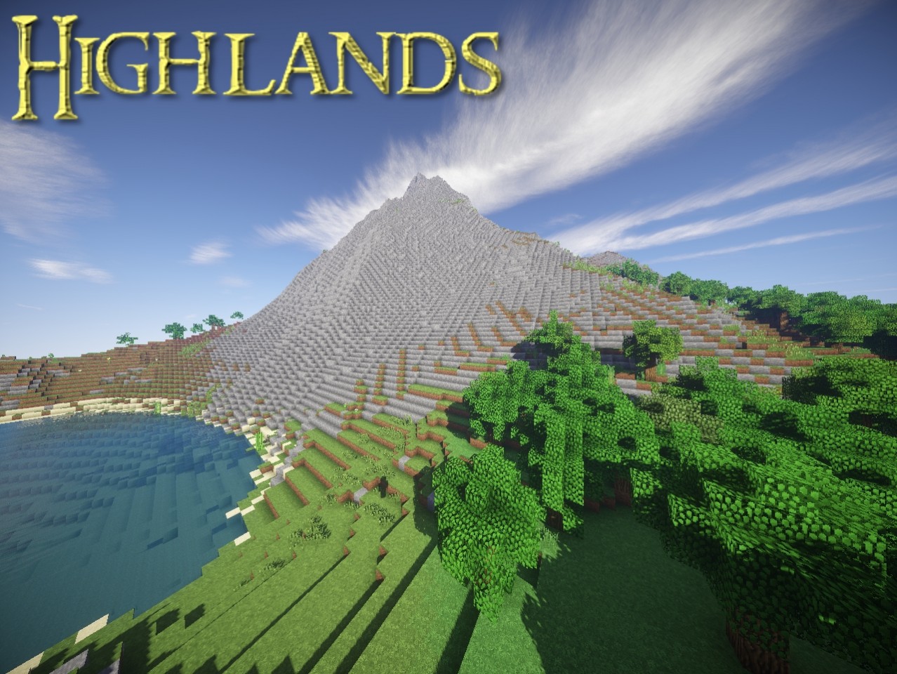 Highlands - Custom terrain Minecraft Map