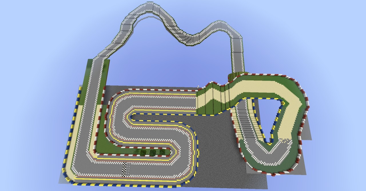 Mario Circuit Minecraft Map