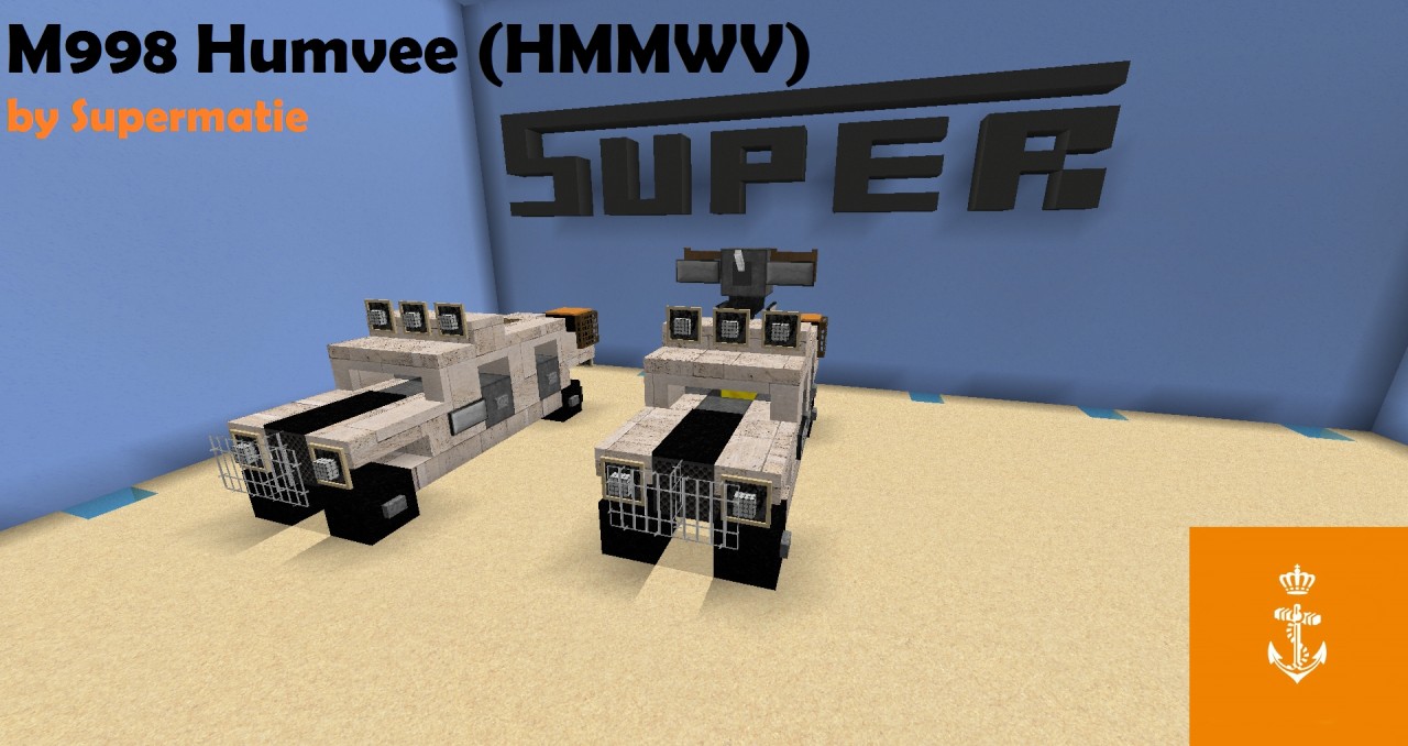 M998 Humvee (HMMWV) Minecraft Map