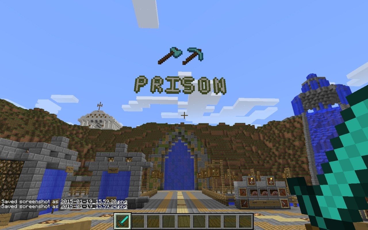 Amazing 4 Portal Hub Spawn Minecraft Map