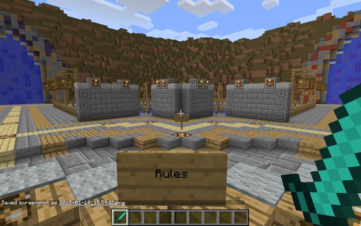 Amazing 4 Portal Hub Spawn Minecraft Map