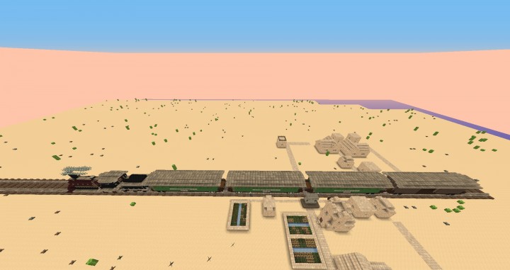 Wild West Steam Train by Zarius. Minecraft Map