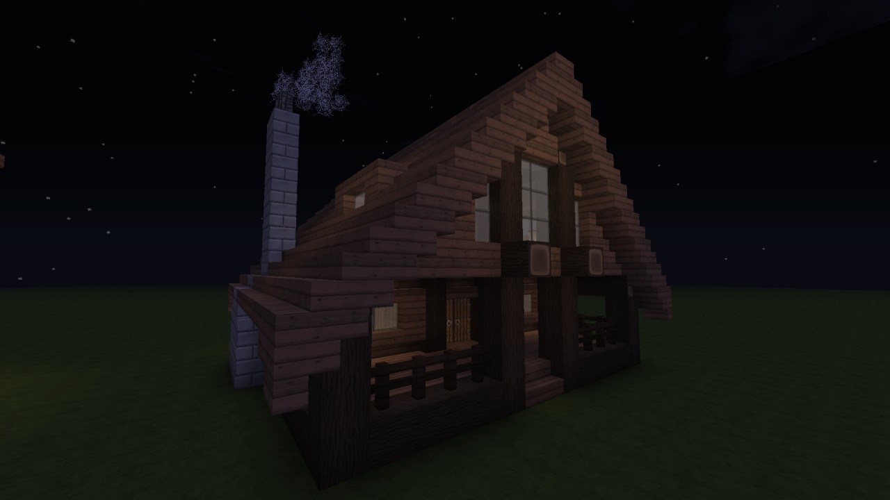 Small Log Cabin/Chalet Minecraft Map