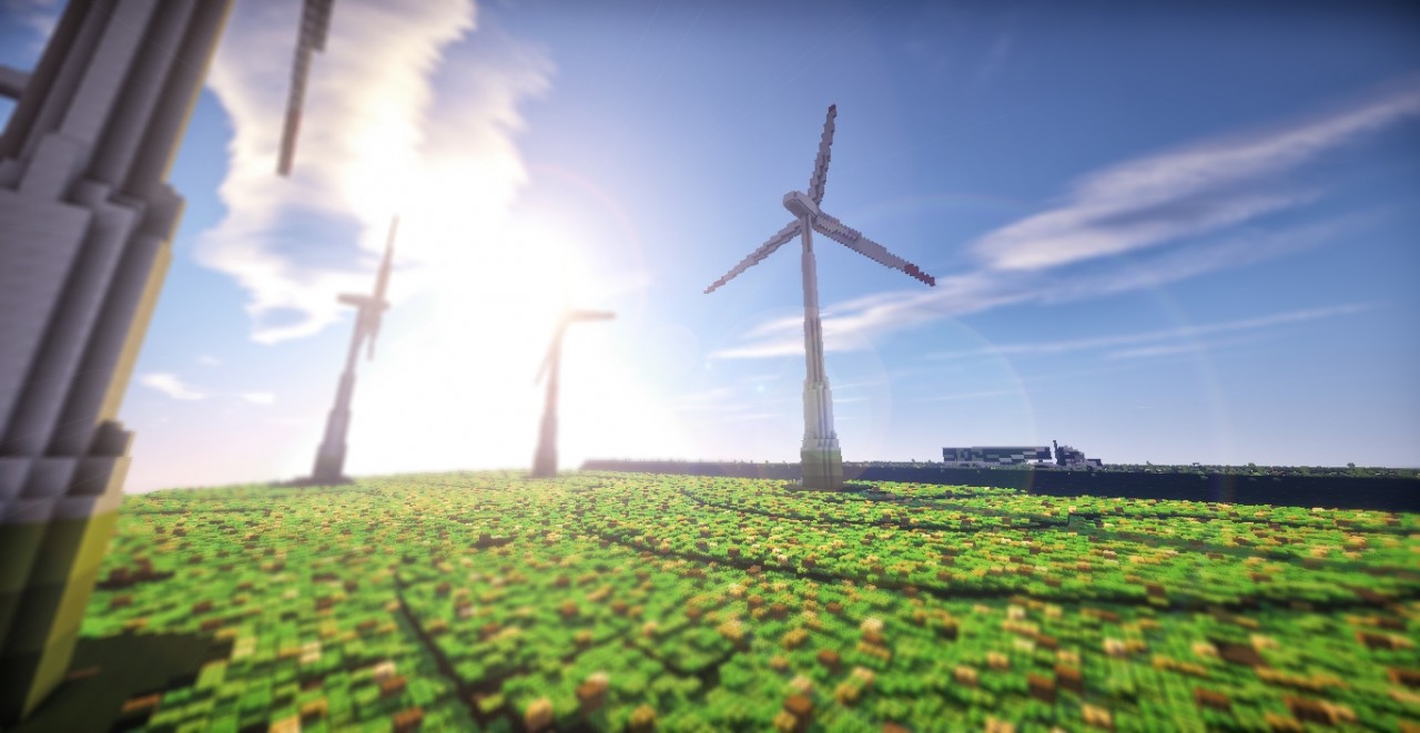 Wind power plant Minecraft Map