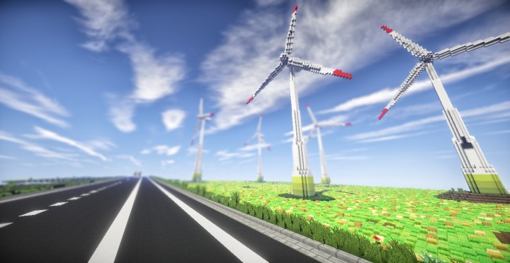 Wind power plant Minecraft Map