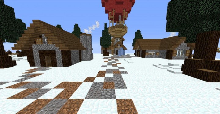 Winter village Minecraft Map