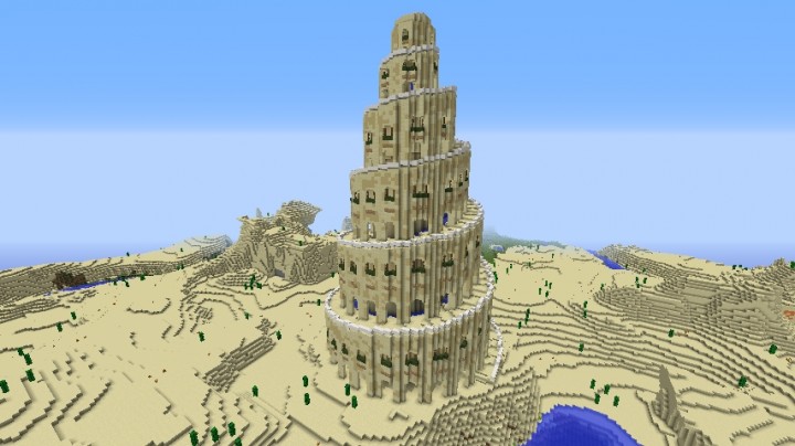Spiral Tower of Babylon Minecraft Map