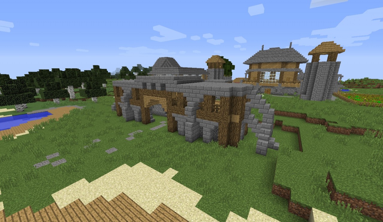 Gate Wall Guard Town Entrance Thingy VERSION 2! Minecraft Project