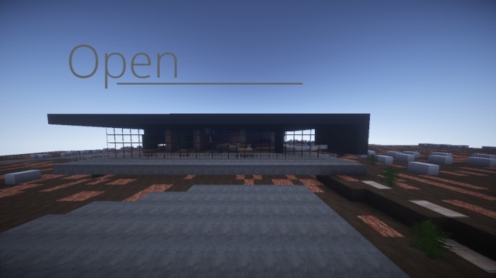 Open - Modern Home~~~~~~ Minecraft Map